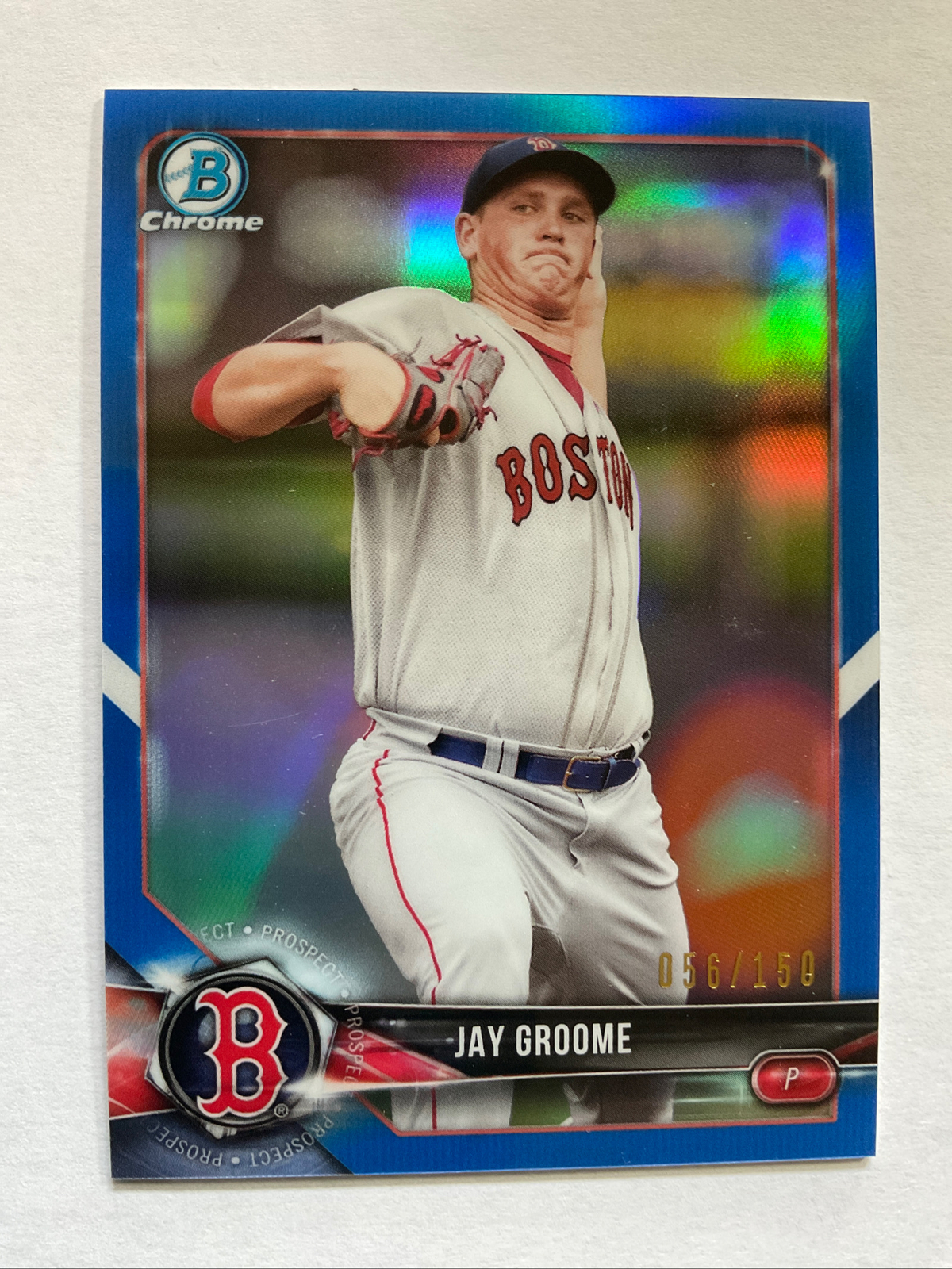 2018 Bowman Chrome Blue Refractor JAY GROOME San Diego PADRES #BCP212 ...