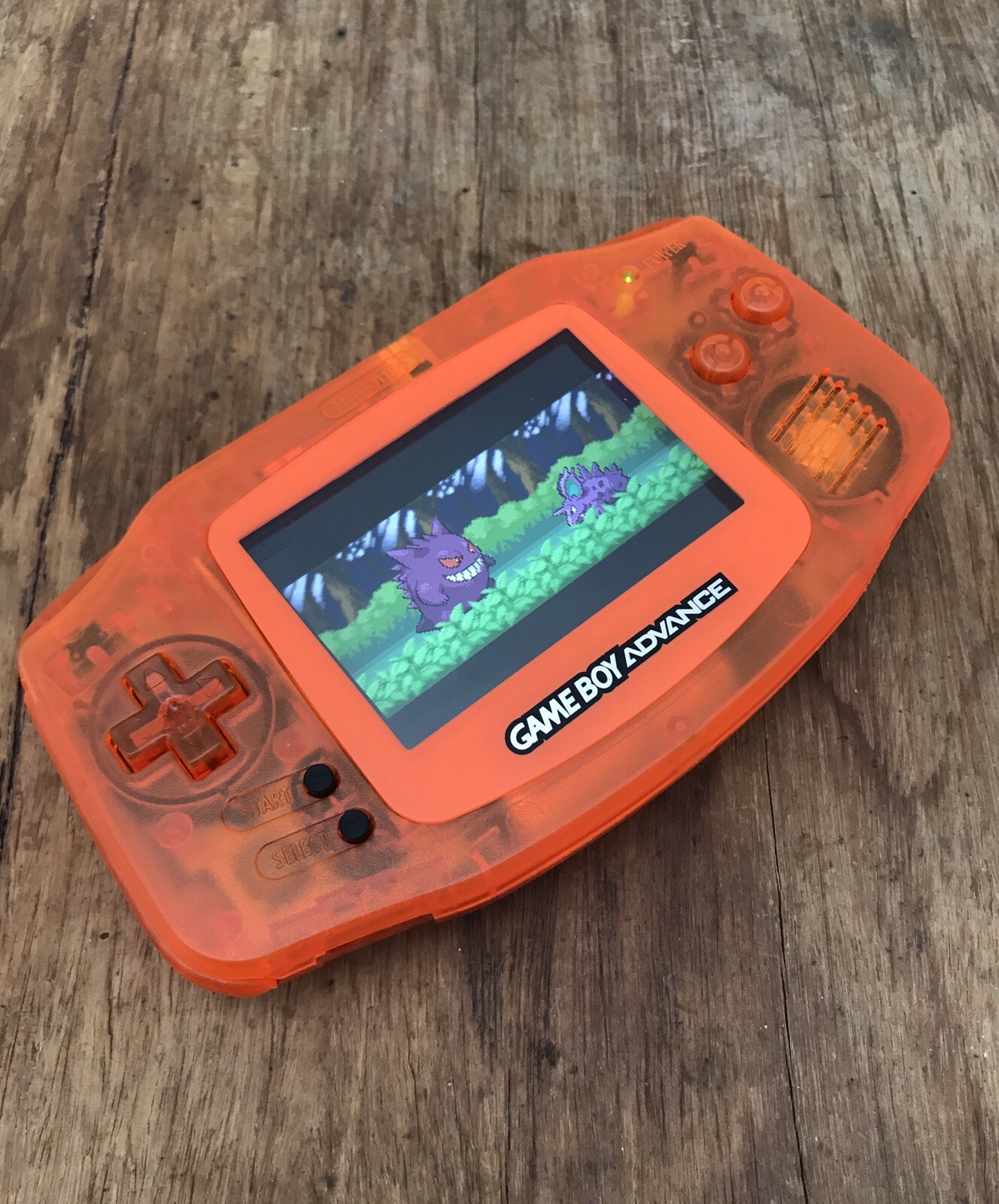 Nintendo Gameboy Advance Orange GBA AGS-101 Handheld Gaming Console ...