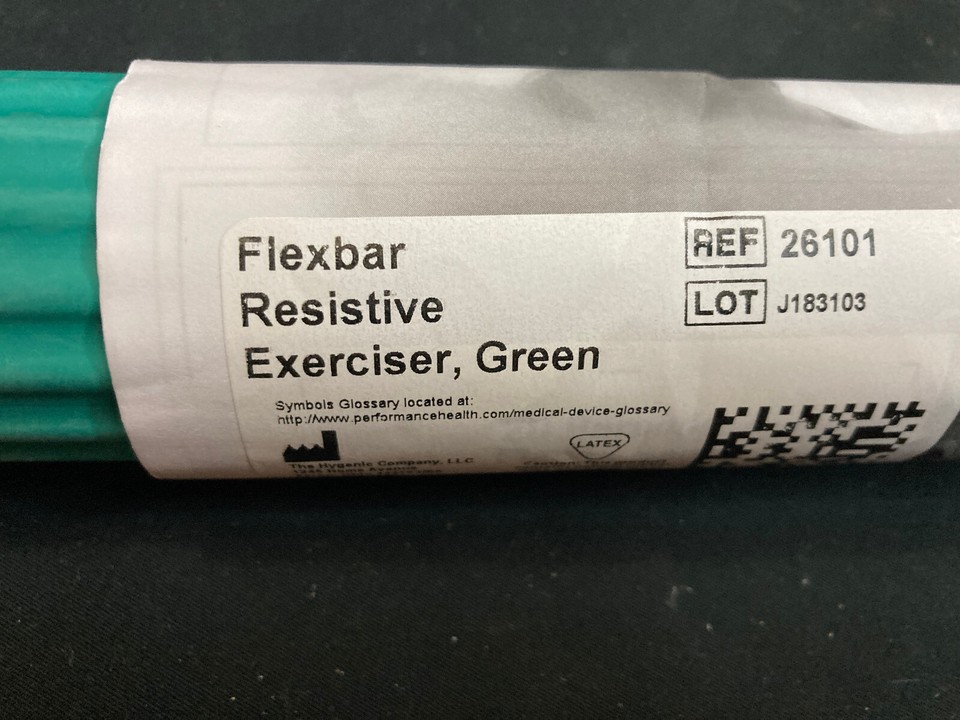 Theraband Green FlexBar, Tennis Elbow Therapy Bar, Relieve Tendonitis ...