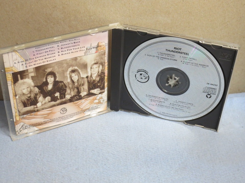 Riot - Thundersteel ( CD - 1988 CBS / Johnny ZK 44232 ) DADC + Pitman ...