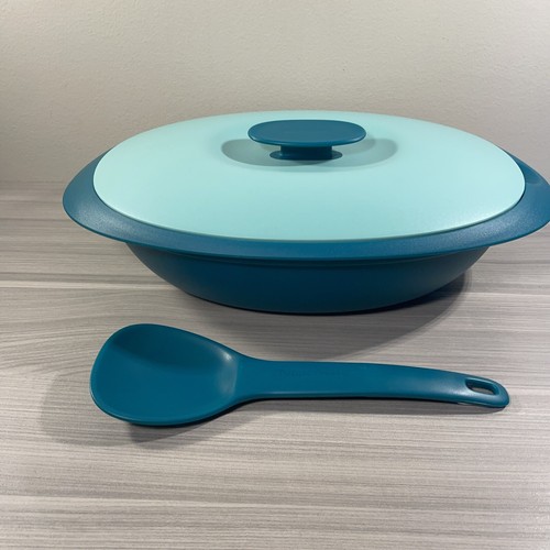 Tupperware Rice Server w/ Spoon 1.8L Aqua Mint Green New! | eBay