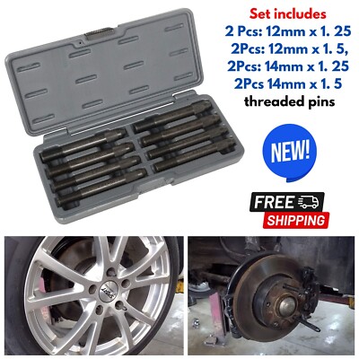 Metric Wheel Stub Pilot Alignment Pins Lug Bolt for Remove/Install Car ...