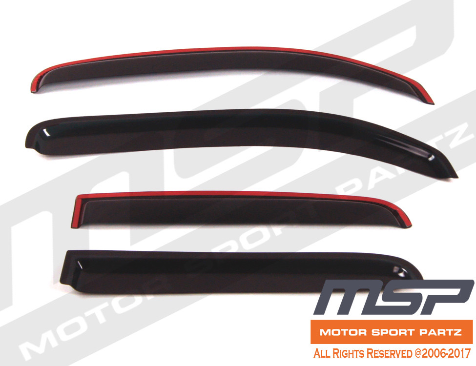 For Chevrolet HHR 2006-2011 Window Visor Sun Guard In-Channel Dark Grey ...