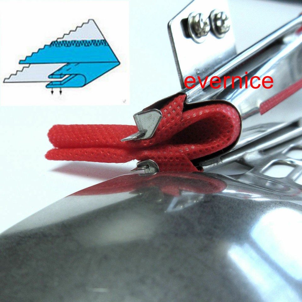 Cover Stitch Double Fold Edge Binder Attachment Folder Fits Janome ...