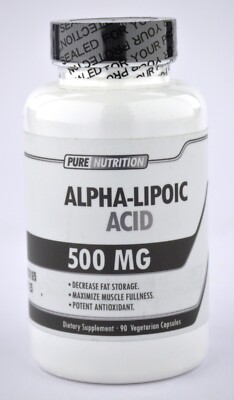 Pure Nutrition - Alpha Lipoic Acid - 500mg Per Serving - 90 Capsules ...