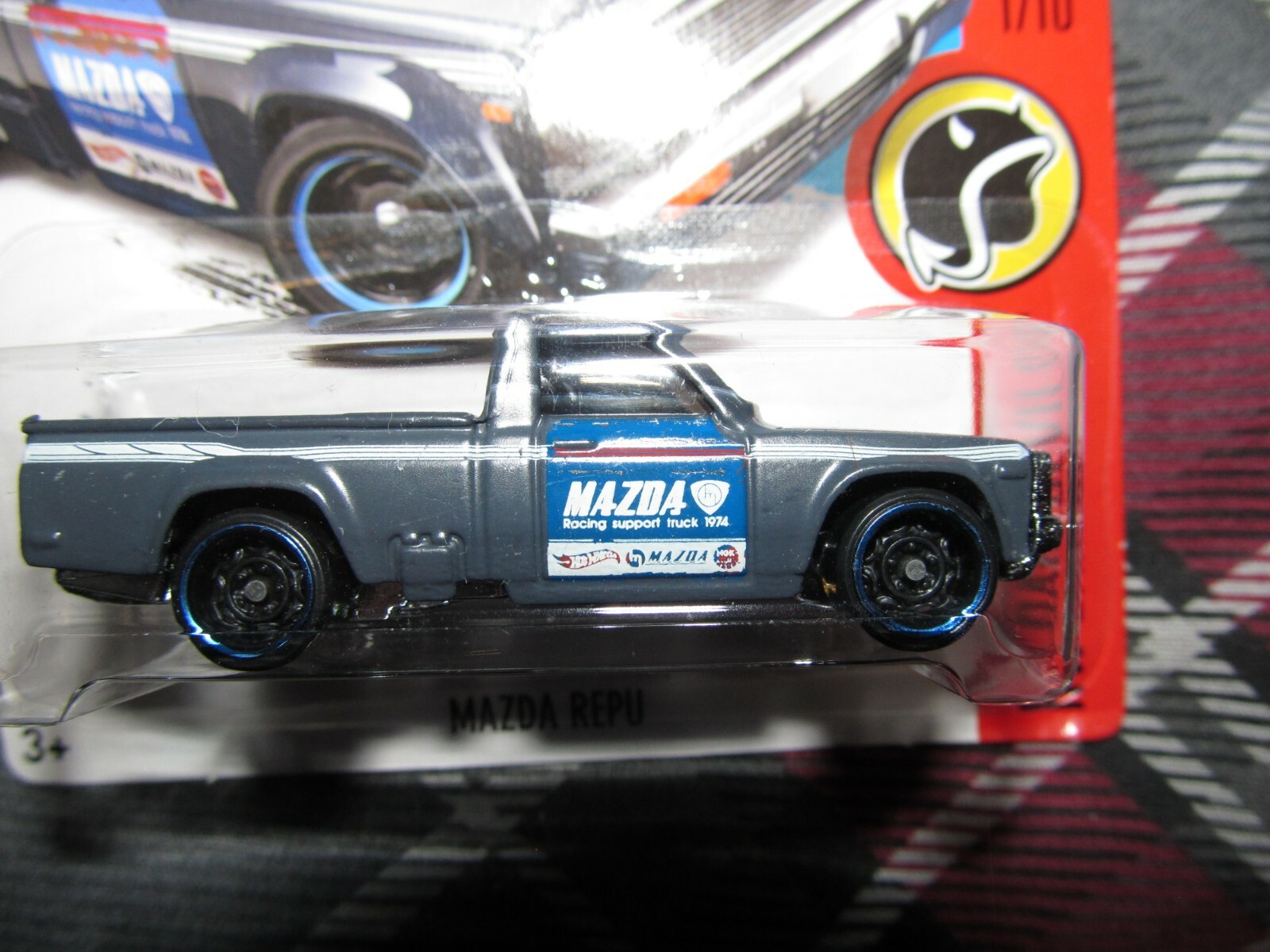 Hotwheels Mazda Repu 2017 Mad MIke Daredevile 286 No Rust Tampo error ...