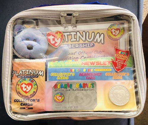 OFFICIAL TY BEANIE BABY PLATINUM EDITION OFFICIAL CLUB KIT! RETIRED ...