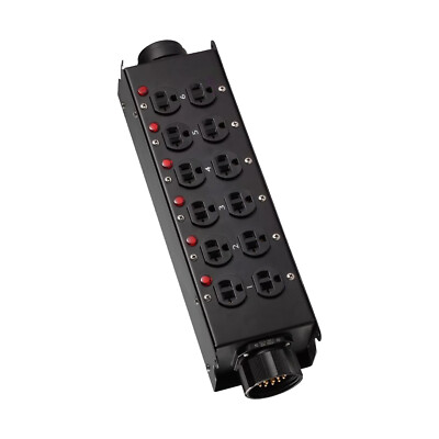19 Pin Socapex To 12x Edison Power Distro Box for Stage DJ Lighting ...