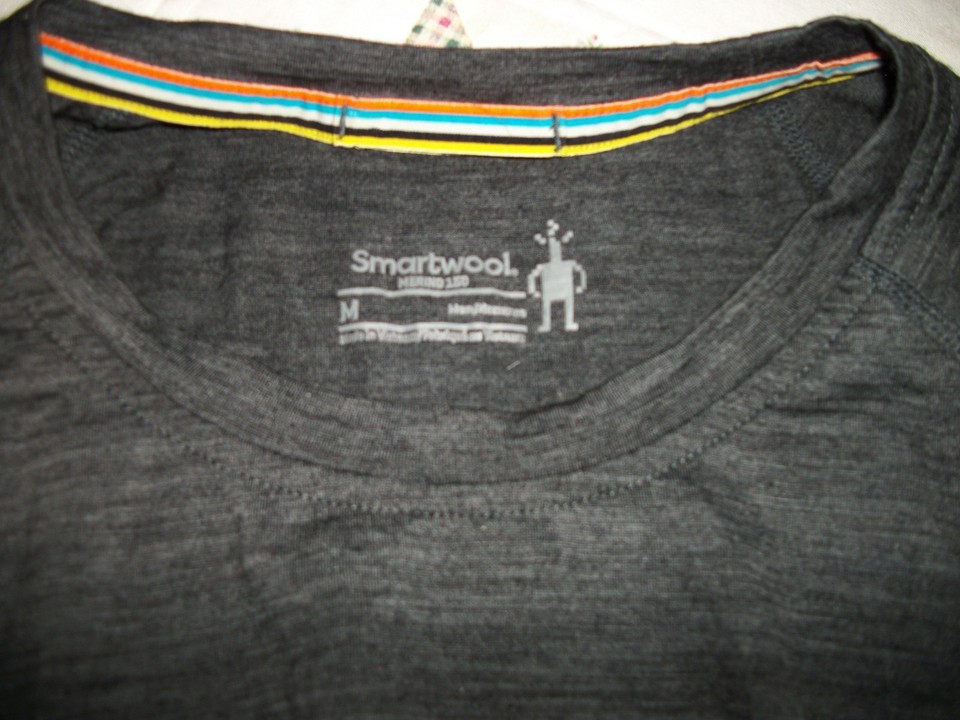 Mens M Smartwool 150 Baselayer Longsleeve Merino Wool Charcoal Gray | eBay