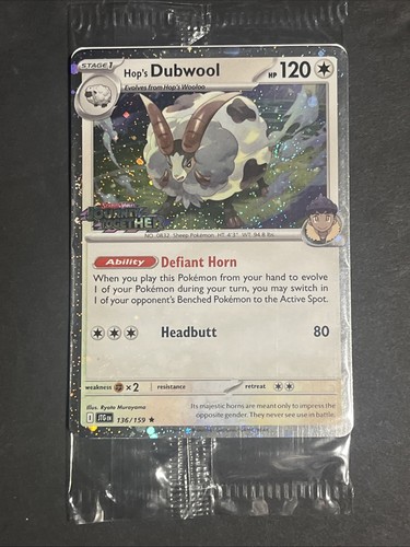 Pokemon Hop's Dubwool Journey Together STAMPED Promo 136/159 - Sealed ...