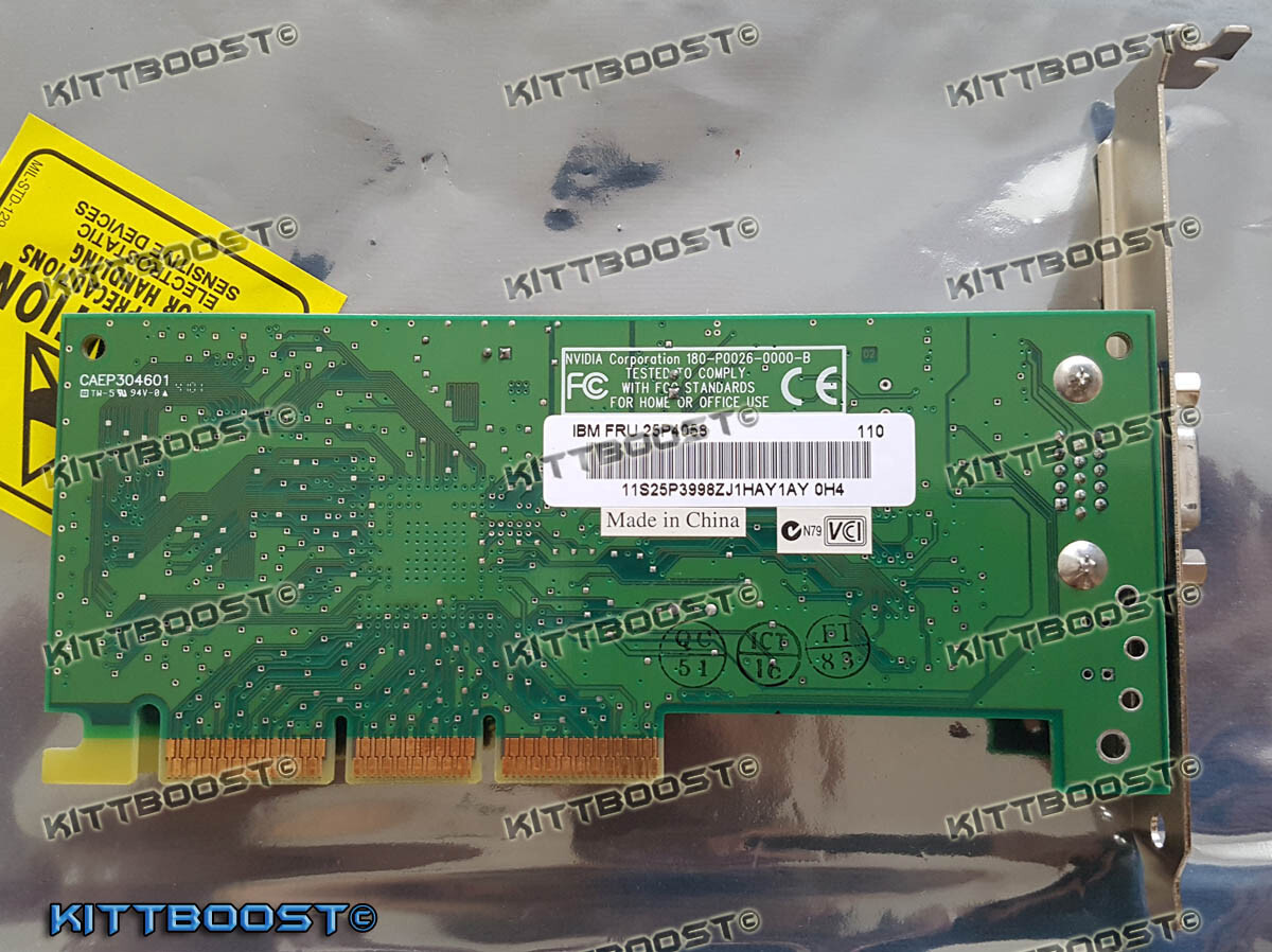 IBM NVIDIA Riva TNT2 M64 Vanta-16 16MB Silent AGP Vintage Graphics Card ...