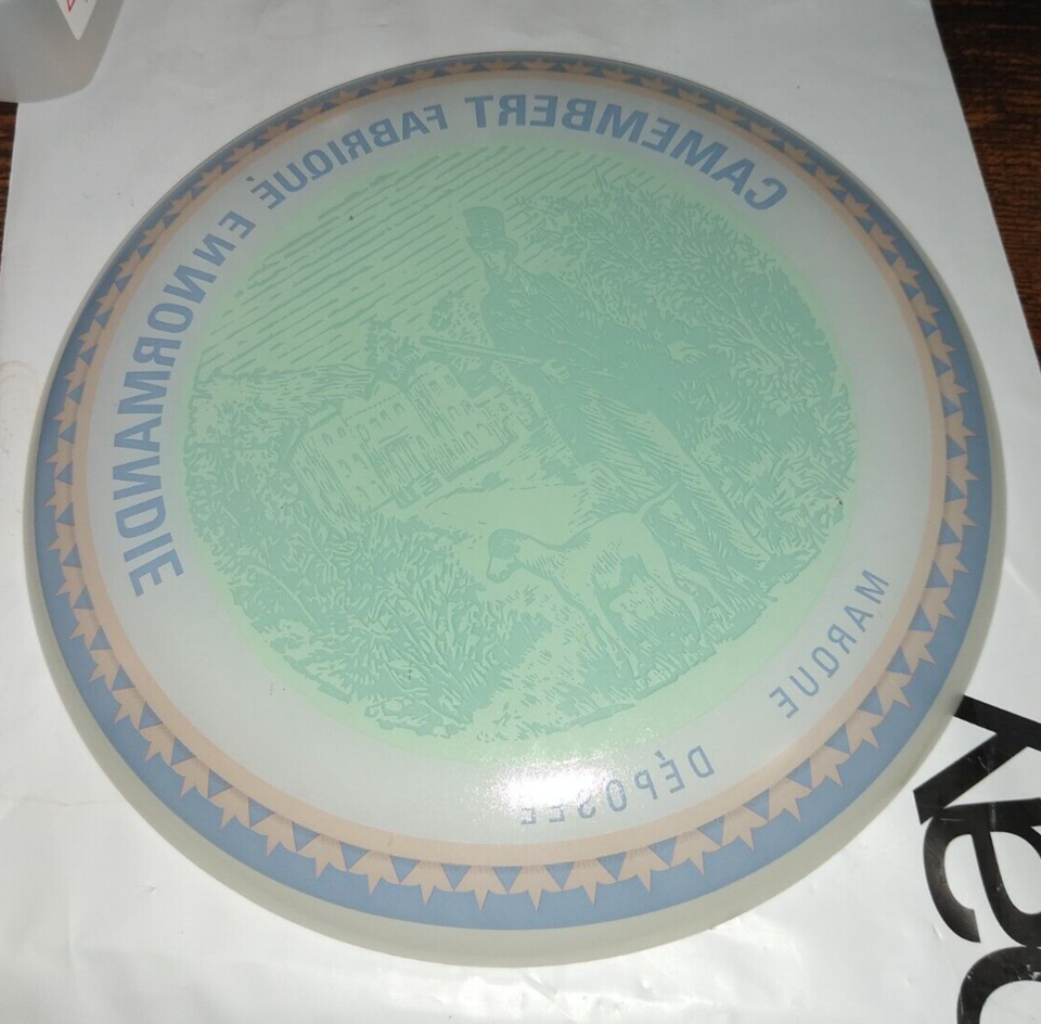 Camembert Fabrique En Normandie French Glass Plate Marque Deposee, see ...