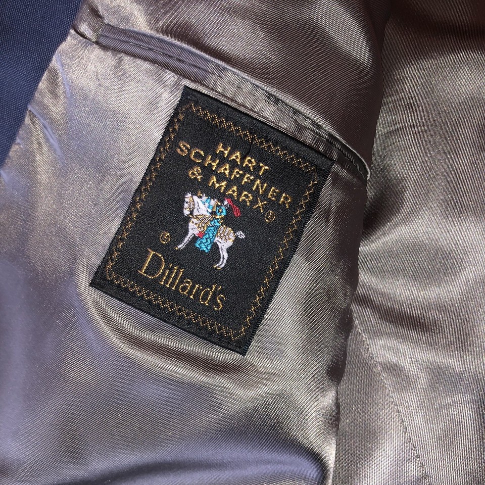 Hart Schaffner Marx Jack Nicklaus Blazer Mens 46R Navy Blue Gold Buttons Sports | eBay