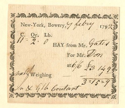 Receipt for Hay - Early Stocks and Bonds | eBay