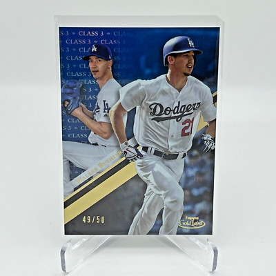 2019 TOPPS GOLD LABEL WALKER BUEHLER #87 CLASS 3 BLUE #/50 LOS ANGELES ...