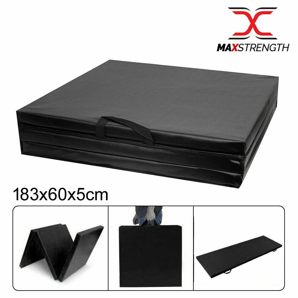 2" Thick Soft Folding Panel Gymnastics Mat GYM Yoga Pilates Fitness ...