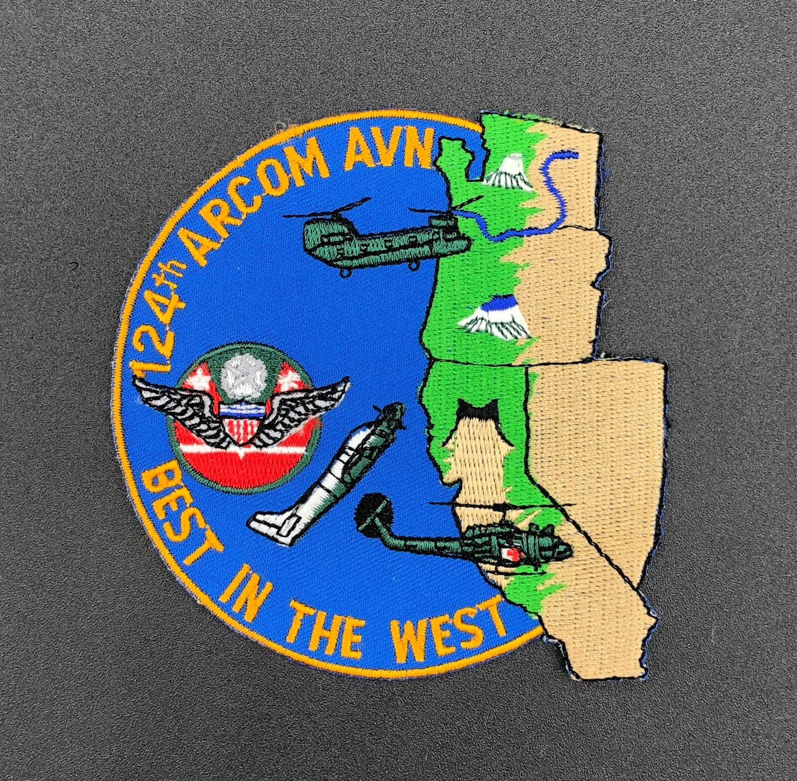 124th ARCOM AVN Best In The West Army Aviation Patch OEF OIF | eBay
