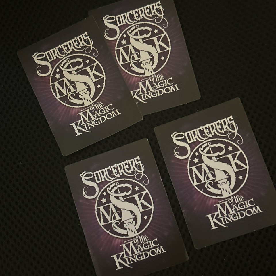 Lot Of 4 Disney SORCERERS OF THE MAGIC KINGDOM Cards See Photos | eBay