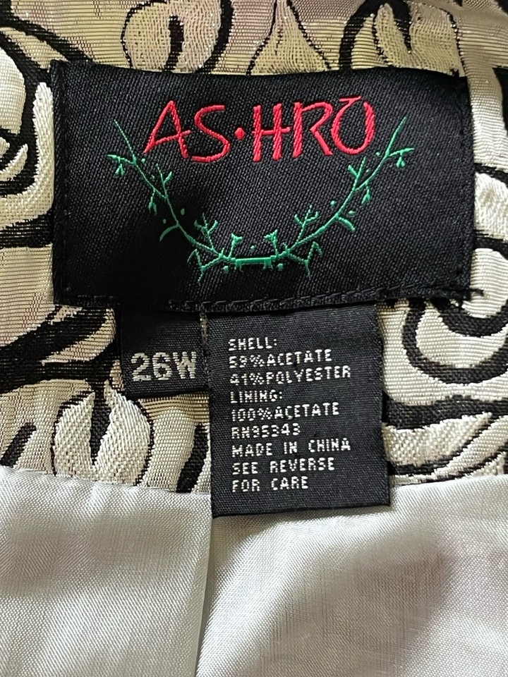 Ashro Plus Size 26W Silver Dress & Long Jacket Suit Special Occasion ...