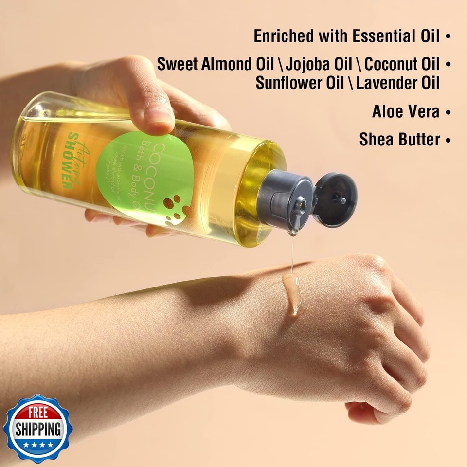 Autumn Shower Bath and Body Oil Body Oil with Sweet Almond Jojoba and ...