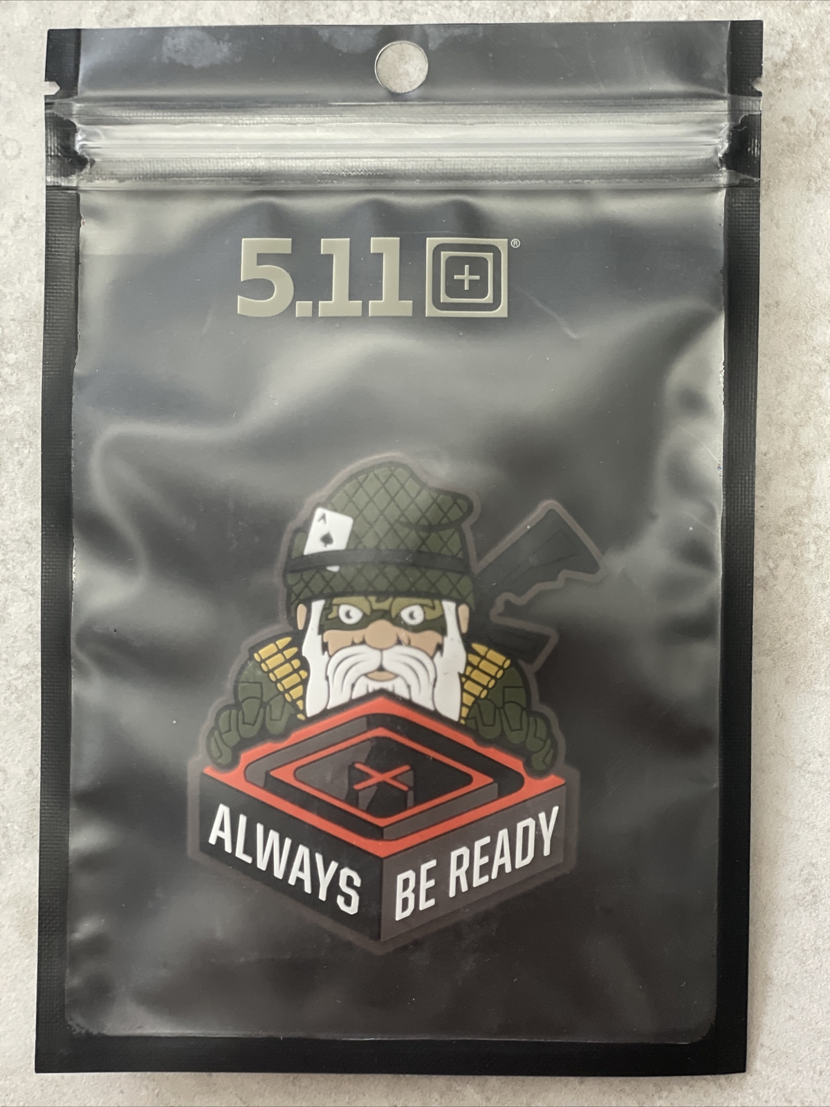 *BRAND NEW* 5.11 TACTICAL ABR BOX GNOME PATCH “ALWAYS BE READY” HOOK BACKING | eBay