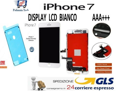 DISPLAY IPHONE 7 BLANCO - LCD TOCH SCREEN CALIDAD IGUAL A LA ORIGINAL ...
