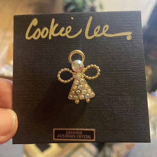 Cookie Lee Golden Angel Brooch Genuine Austrian Crystal | eBay