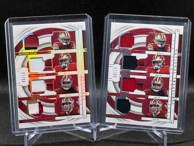 2023 National Treasures Aiyuk/Samuel/Warner/Bosa Quad Patch 49ers Combo ...