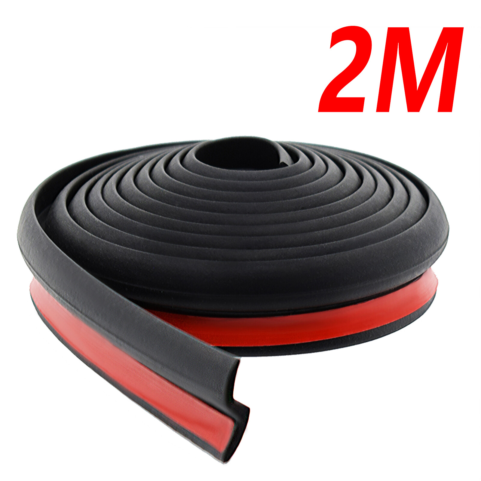 2M Car Door Boot Bonnet Edge Protector Seal Strip Trim Z-Shape Guard ...
