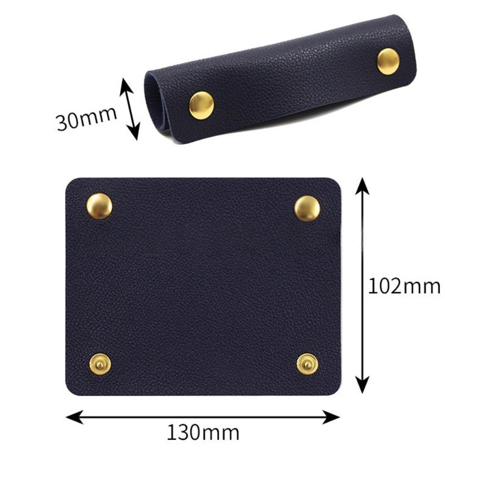 2pcs Leather Bag Shoulder Strap Removable Handle Protective Cover Bag ...