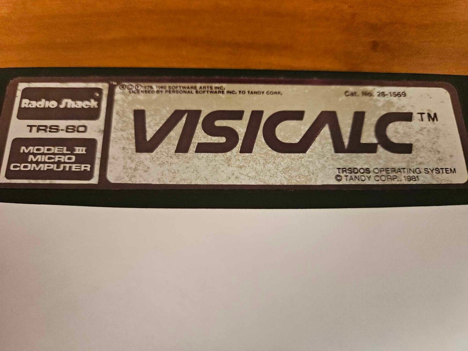 TRS-80 VISICALC for MODEL III | eBay