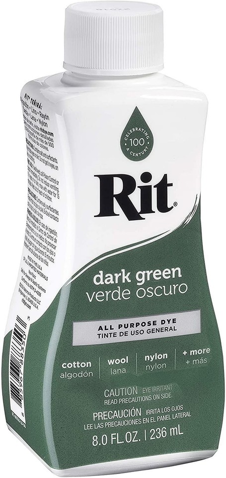 Rit All Purpose Fabric LIQUID Dye - Dark Green | eBay