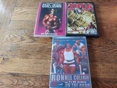 Ronnie Coleman Paul Jean Guillaume Thug Workout Bodybuilding Set 3 DVD ...
