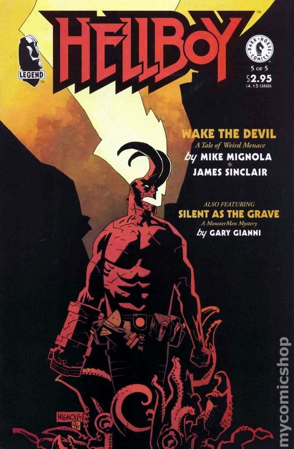 Hellboy Wake the Devil #5 FN- 5.5 1996 Stock Image Low Grade | eBay