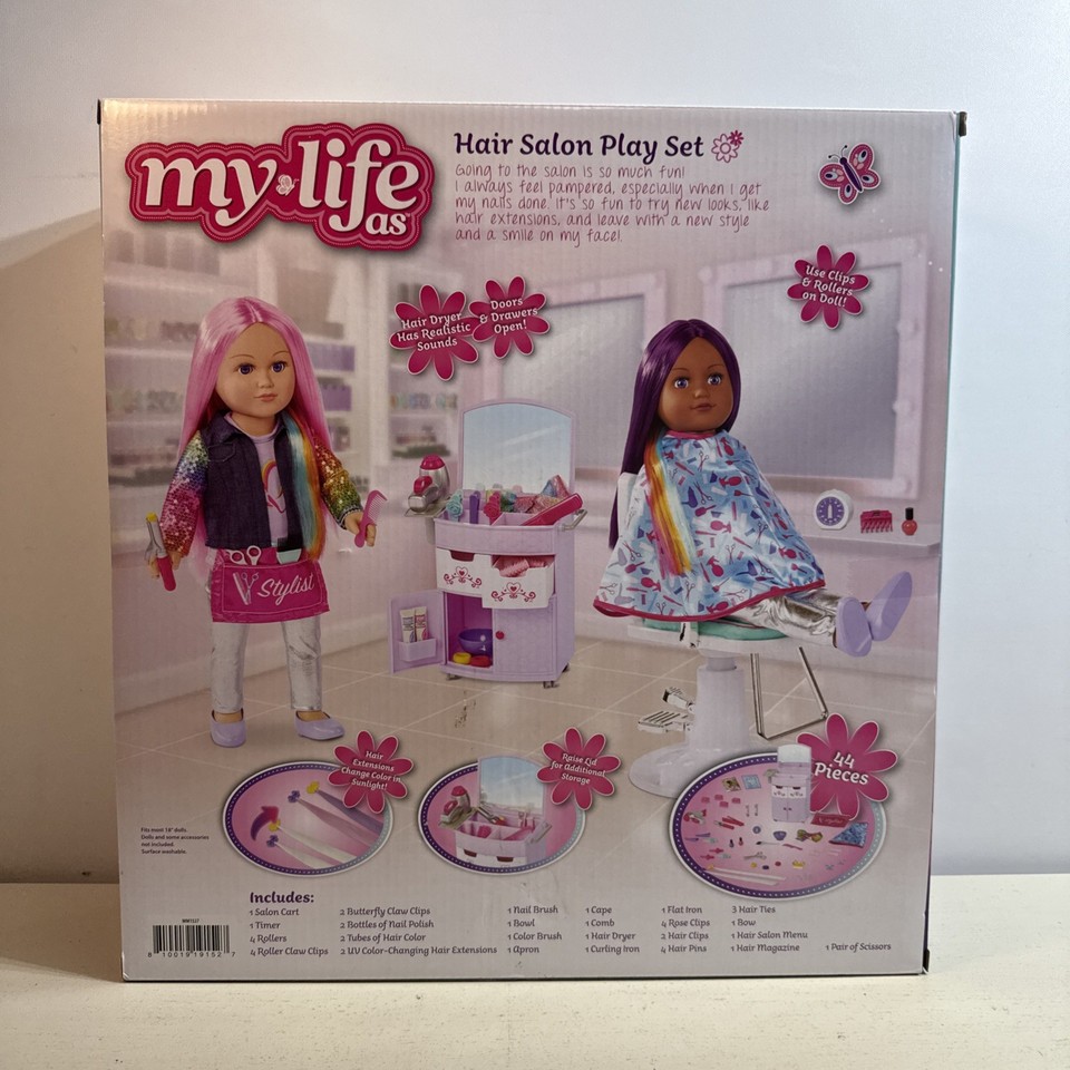 My Life As Hair Salon Play Set for 18" Dolls 44pcs. NEW | eBay
