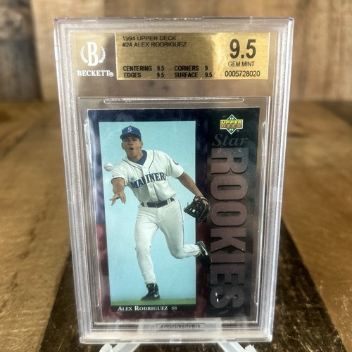 1994 UPPER DECK ALEX RODRIGUEZ #24 RC ROOKIE CARD MARINERS BGS 9.5 | eBay