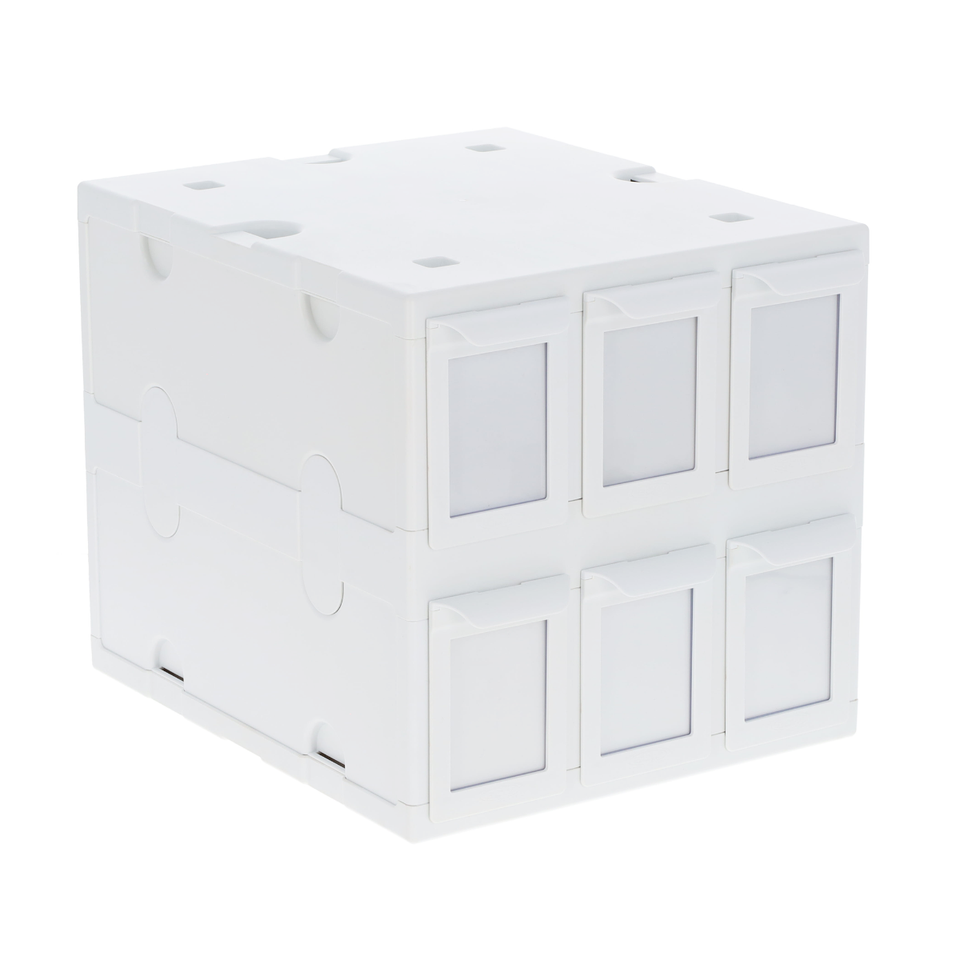 BCW 6-Drawer Collectible Card Bin Plastic Card Catalog Storage Box New ...