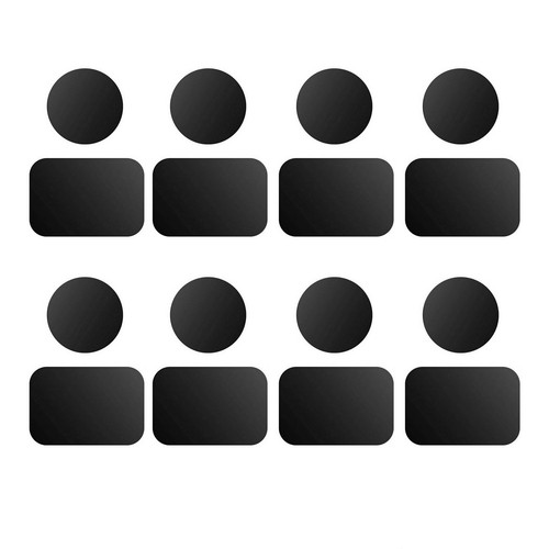 8 Pack Metal Plates Sticker Replace For Magnetic Car Mount Magnet Phone ...
