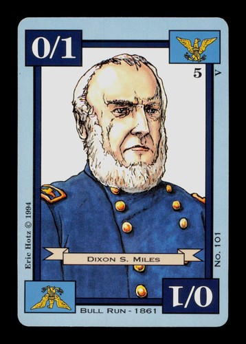 No. 101 Dixon S. Miles Dixie Bull Run-1861 1994 Trading Card TC | eBay