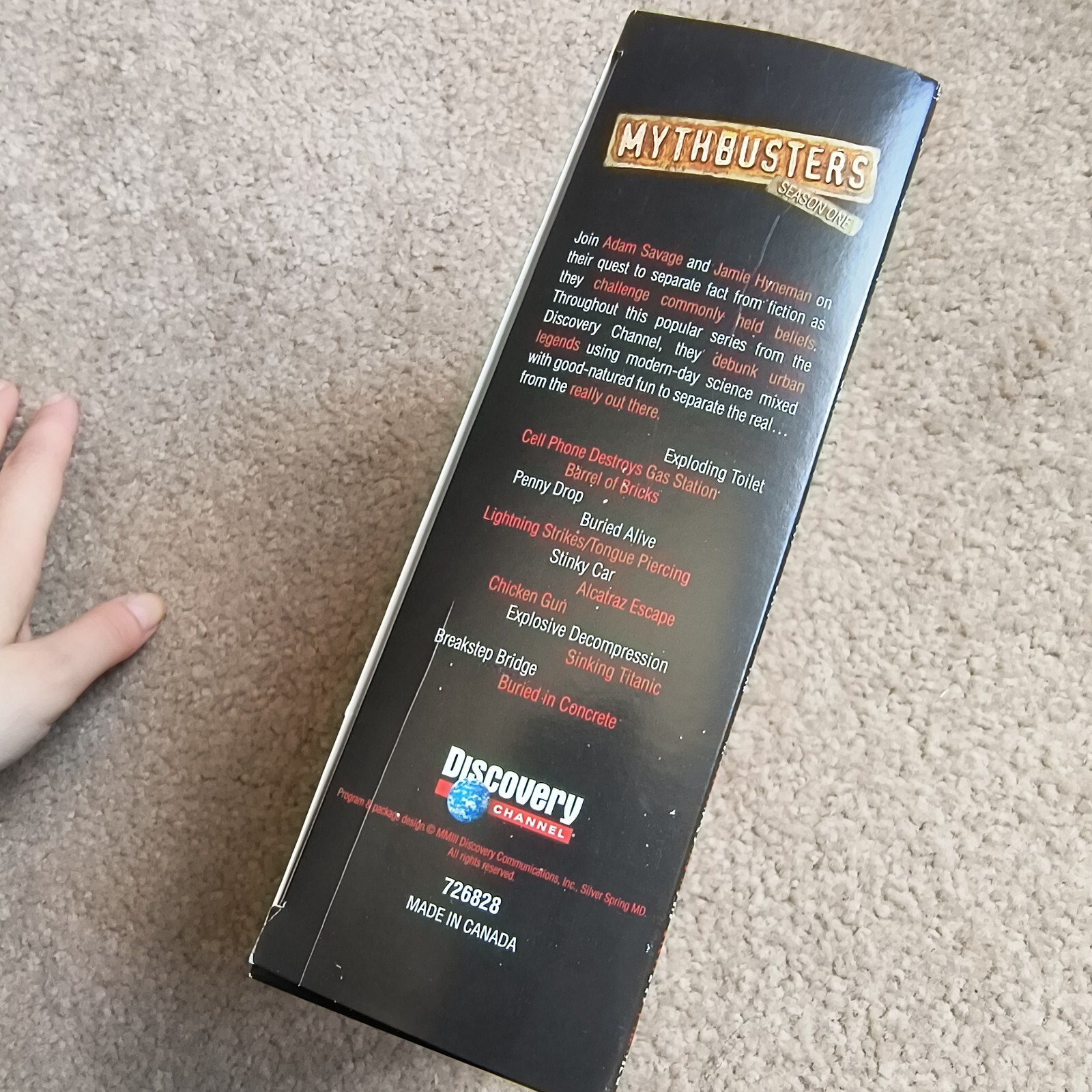 Discovery Channel Mythbusters The Complete Season 1 One DVD Set ...