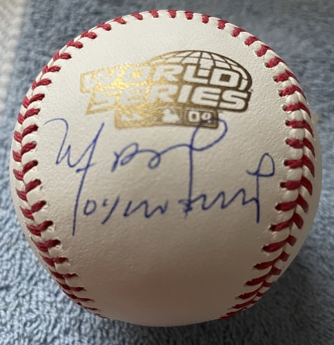 RED SOX MANNY RAMIREZ SIGNED AUTOGRAPHED 04 WS MVP 2004 WS BASEBALL ...