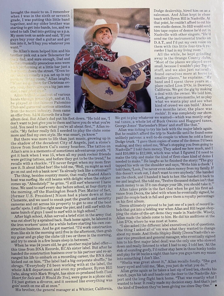 1999 Country Singer Gary Allan | eBay