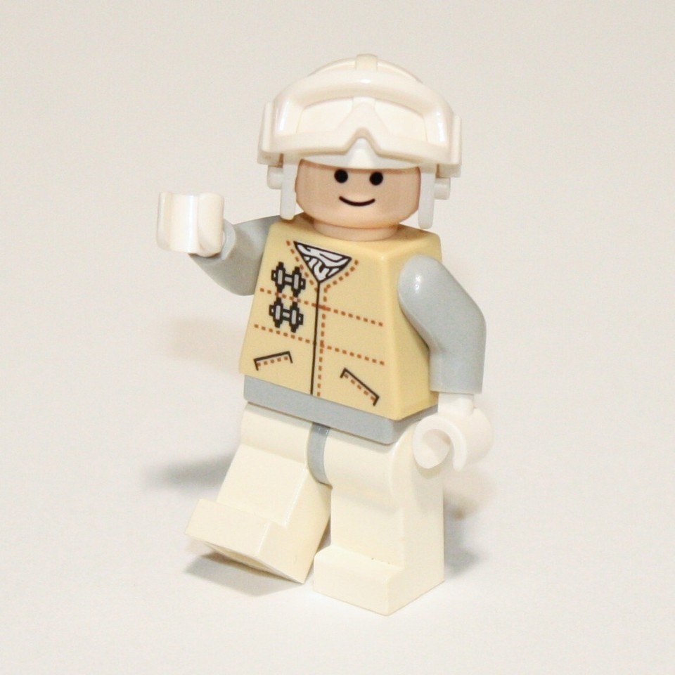 Lego Star Wars Hoth Rebel Officer Minifigure with Blaster Weapon ...