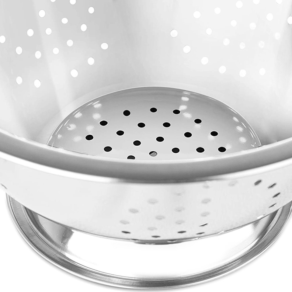 Stainless Steel Colander Strainer Handle Pasta Spaghetti Veg Washing ...