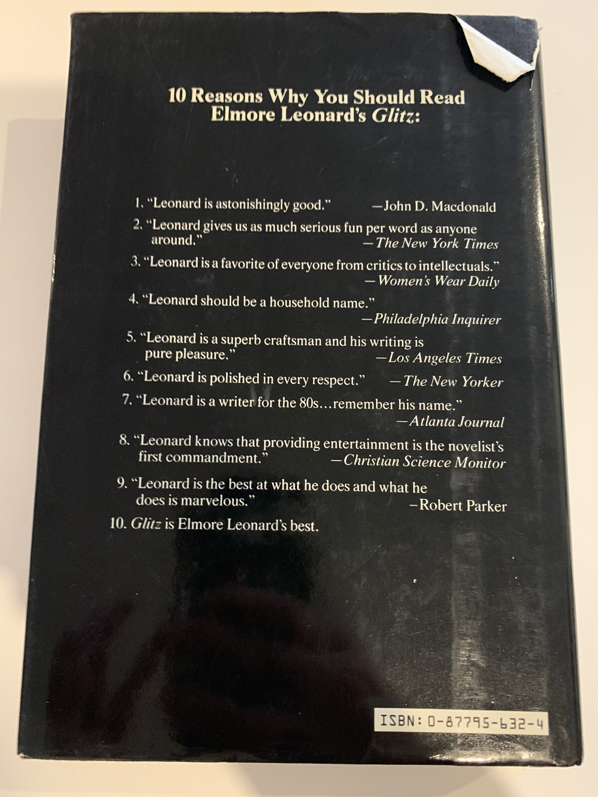 Glitz by Elmore Leonard (1983, Hardcover) for sale online | eBay