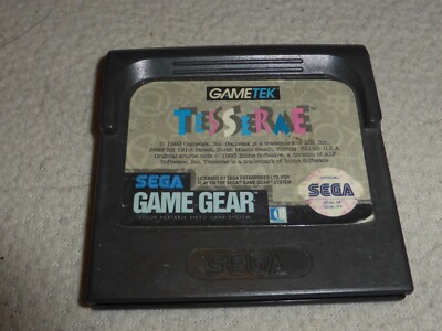 SEGA GAMEGEAR VIDEO GAME TESSERAE CARTRIDGE ONLY GAMETEK | eBay