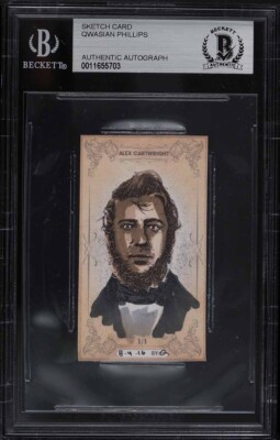 Alexander Cartwright Father Of Baseball Original Art Sketch Card 1/1 ...