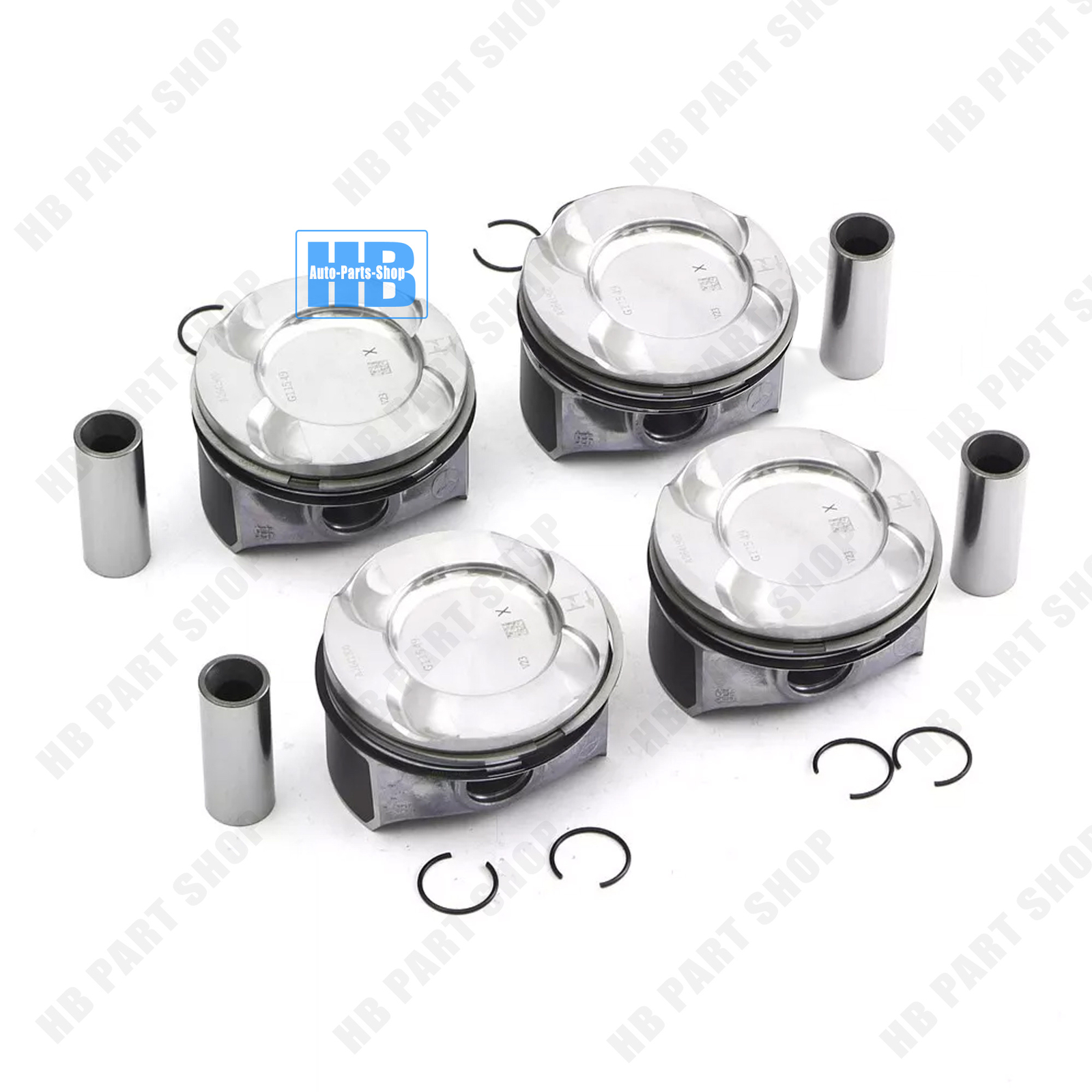4PCS Pistons & Rings For Mercedes-Benz C160 C200 EQ Boost W205 W213 ...
