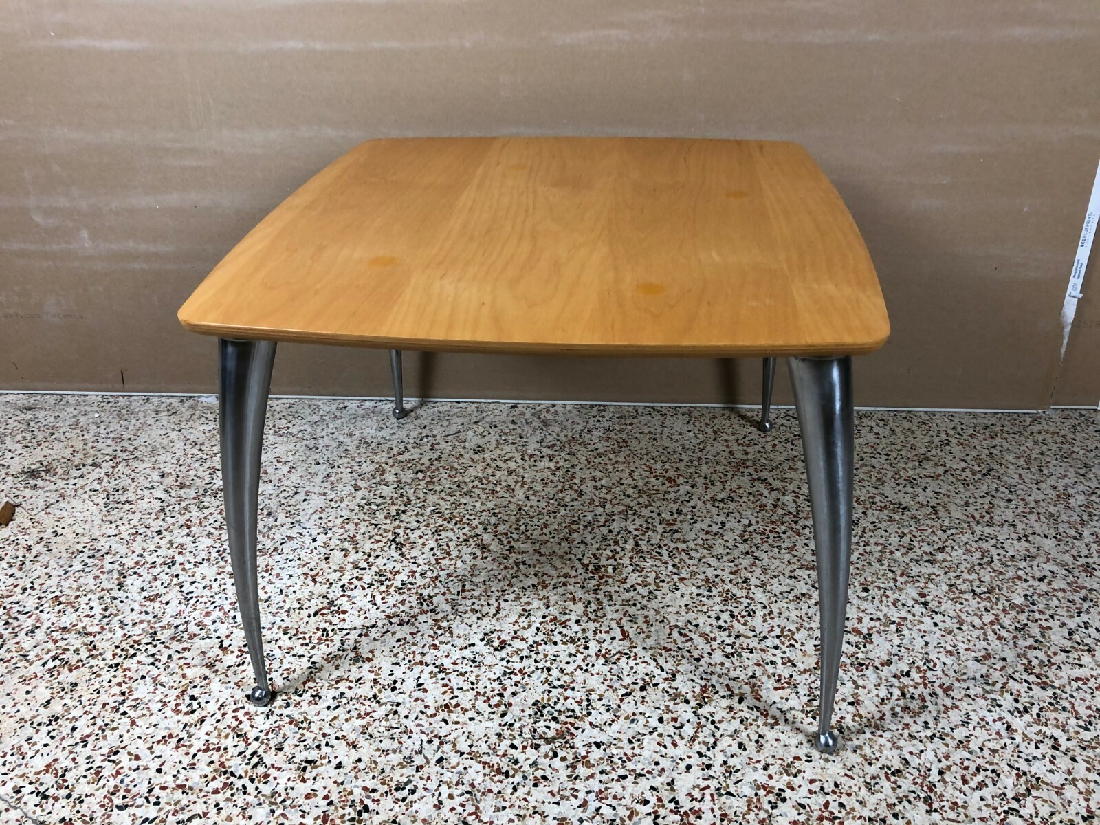VTG Modern Set of 3 Tables Coffee Side Blonde Wood Space Age BDI Becker ...