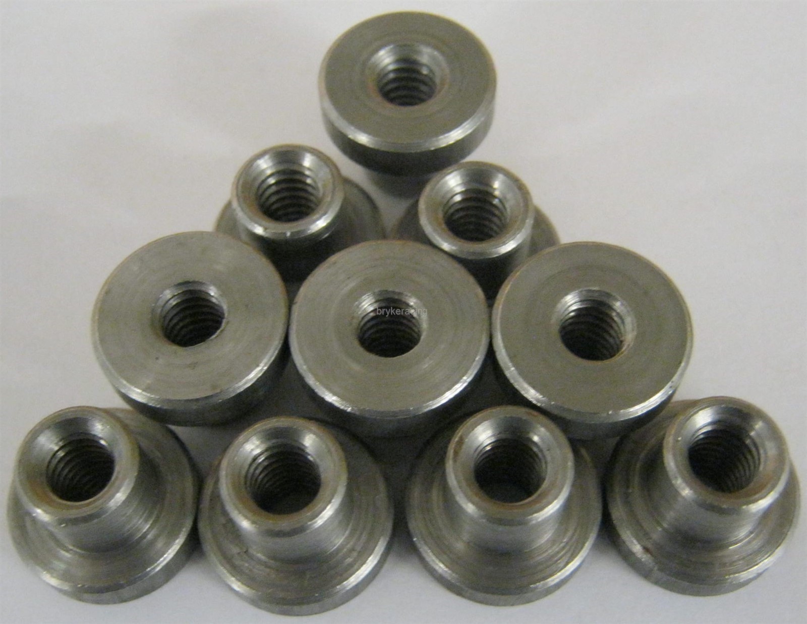 Weld on Nuts 1/4"-20 Thread Threaded Nut Steel Chassis Mount Tab Pack ...